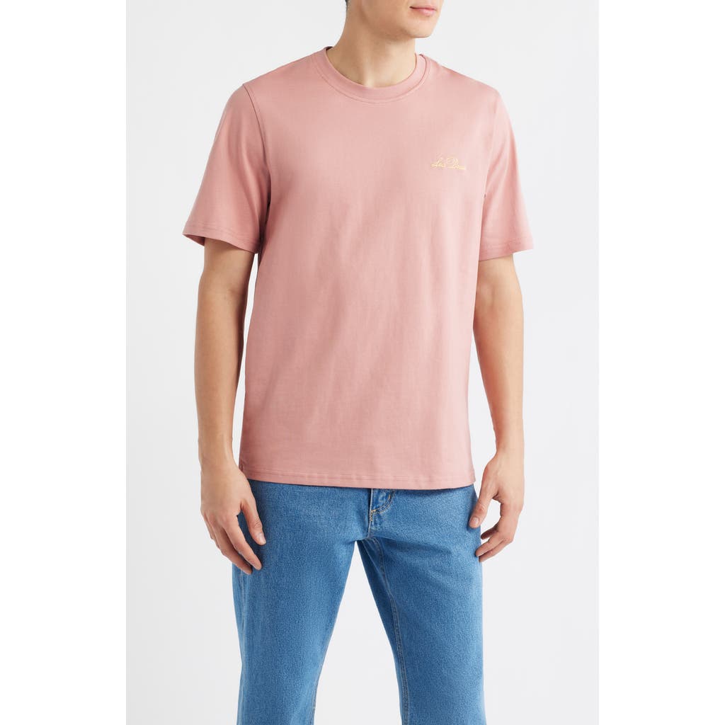 LES DEUX wild flower embroidered organic cotton t-shirt